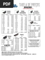 TABELA DE PESO E MEDIDAS CHAPAS E TARUGOS Tecnil | PDF | Dielétrico ...