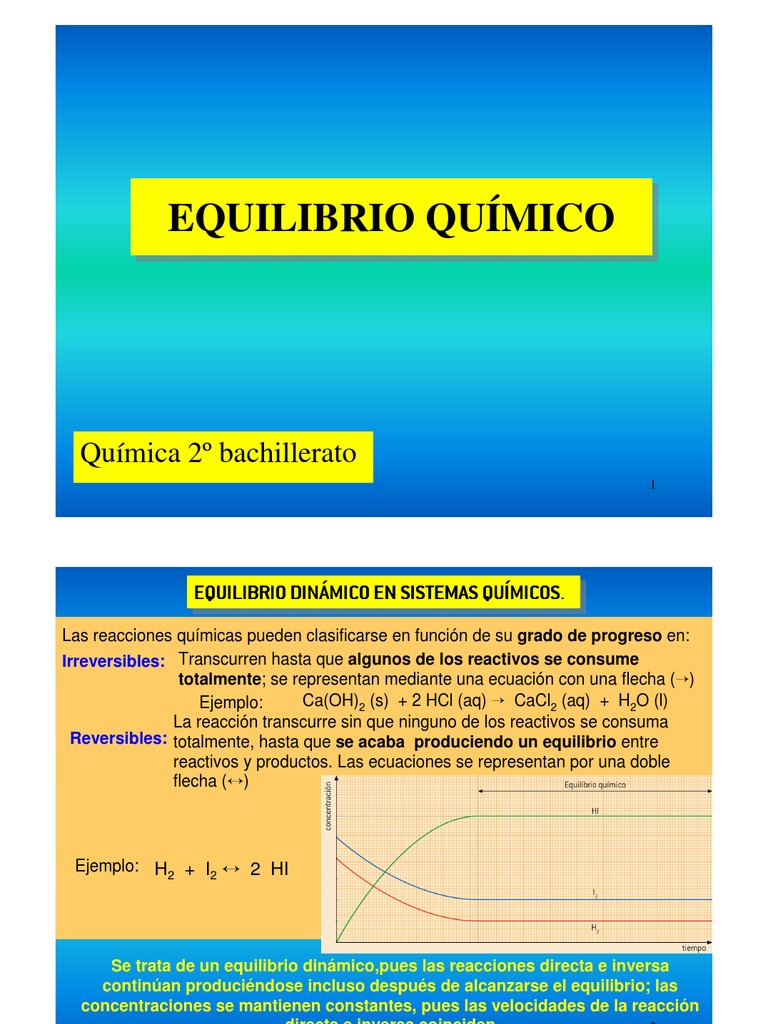 equilibrio quimico