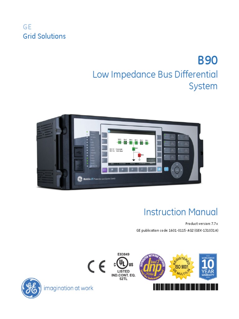 Low Impedance Bus Differential System: Grid Solutions | PDF | Input ...