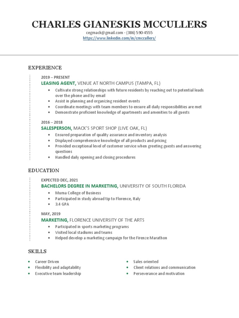 Charles Resume | PDF