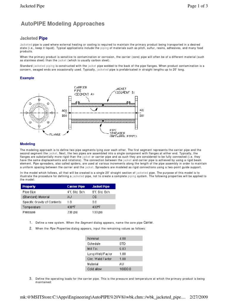 1 - Jacketed Piping | PDF | Pipe (Fluid Conveyance) | Welding