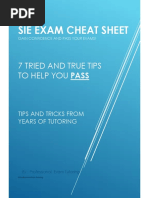 SIE QuickSheet, 2E PDF (Secured) | PDF | Bonds (Finance) | Securities ...