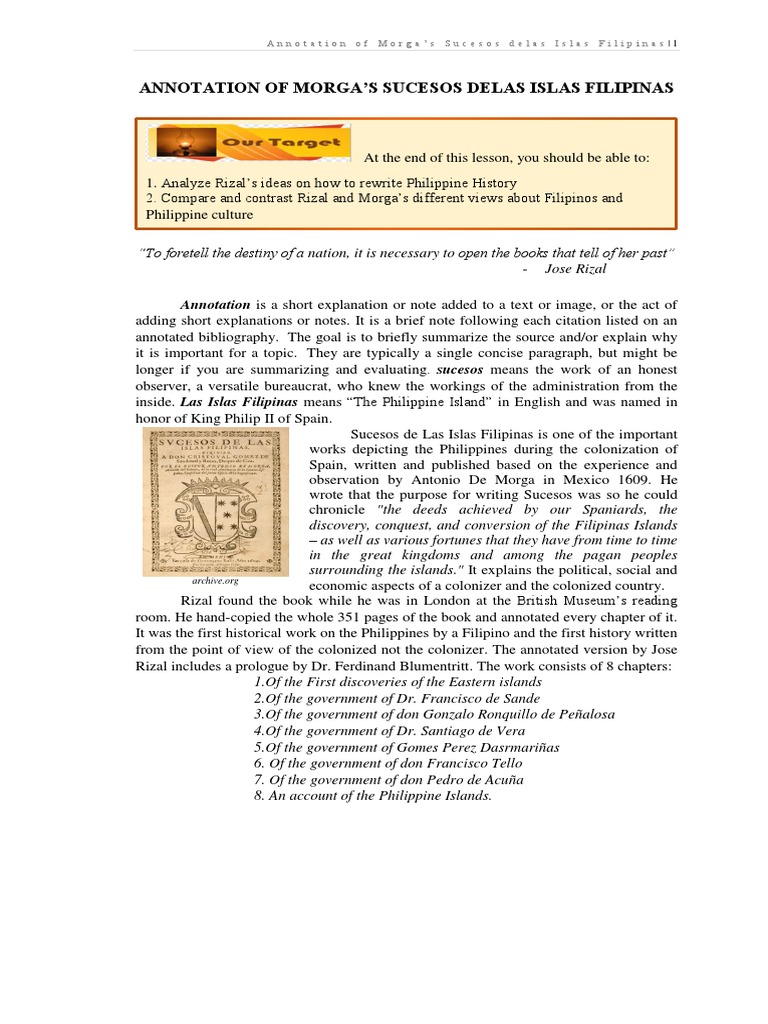 Rizal & Morga | PDF | Philippines | Spanish Empire
