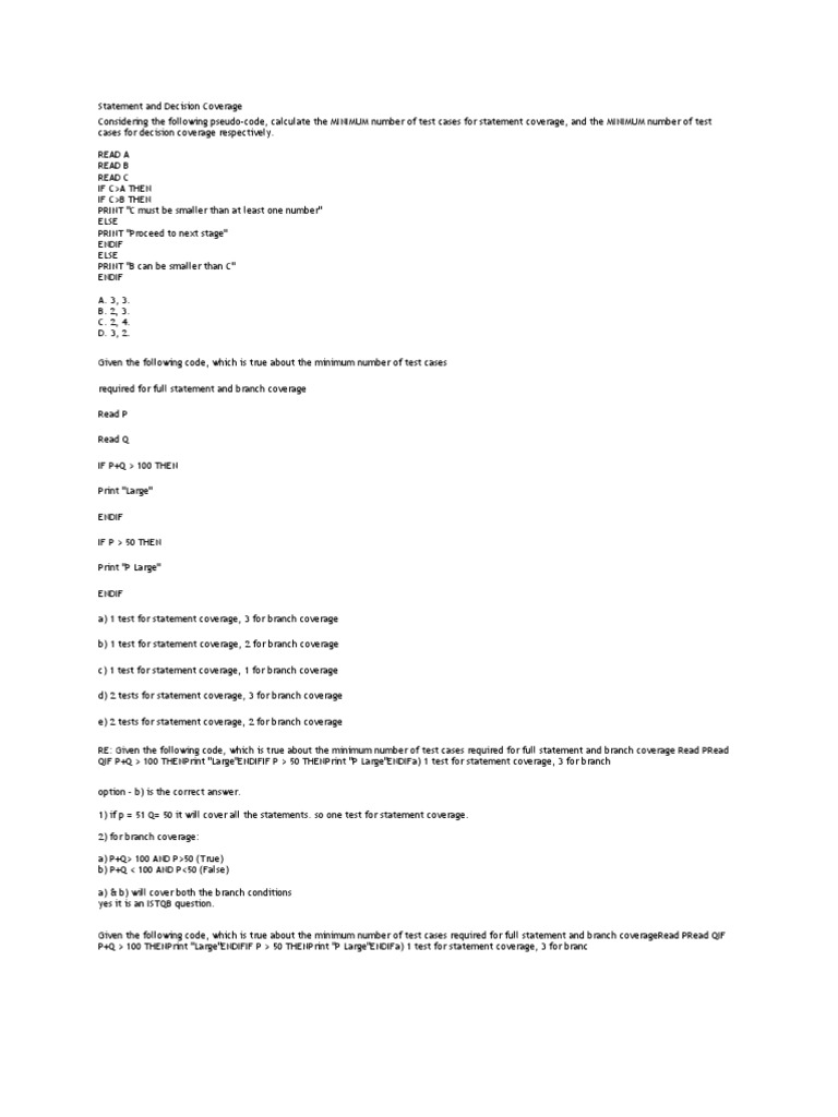Whitebox Testing Pdf Software Testing Software Bug