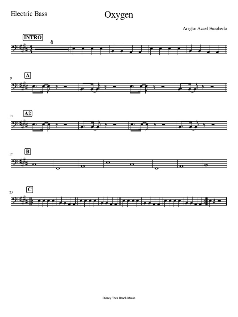 Oxygen-Electric Bass | PDF