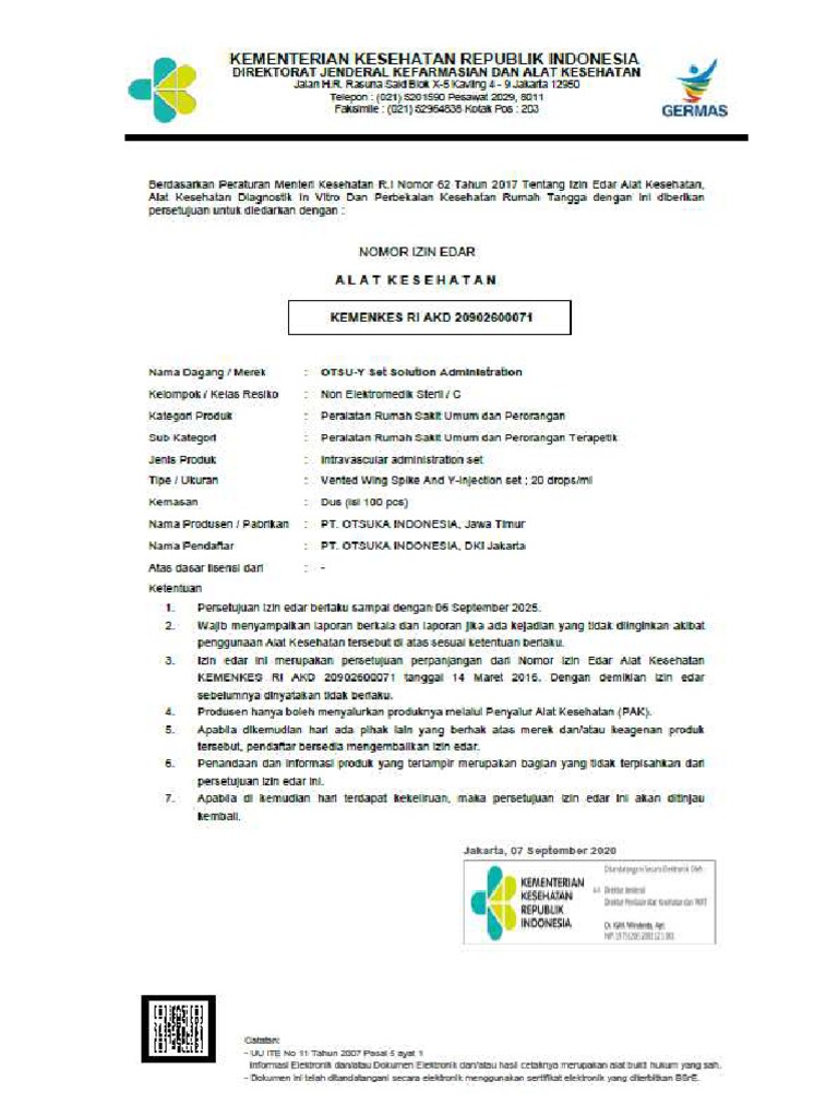 Izin Edar Alat Kesehatan | PDF