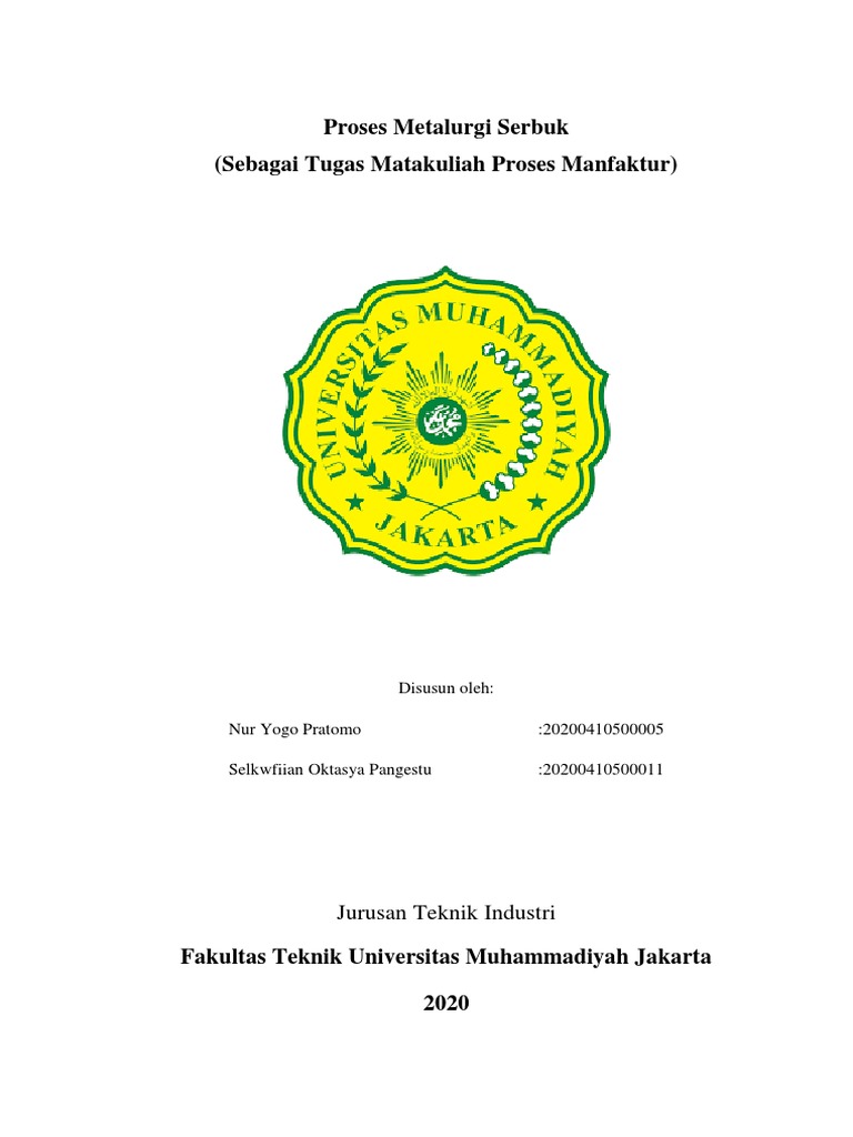 Proses Metalurgi Serbuk: Teknik dan Karakteristik | PDF