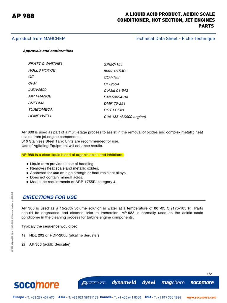 A Product From MAGCHEM Technical Data Sheet - Fiche Technique | PDF ...