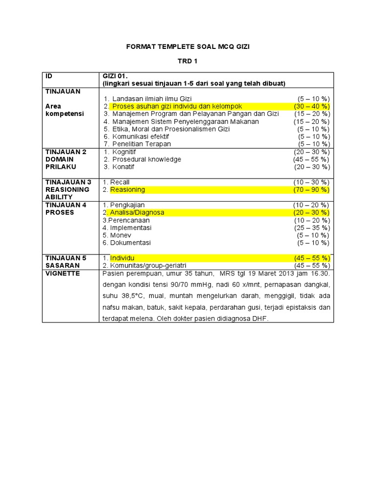 Contoh Format Soal GK - Vignette | PDF | Pengembangan Diri | Kesehatan Holistik