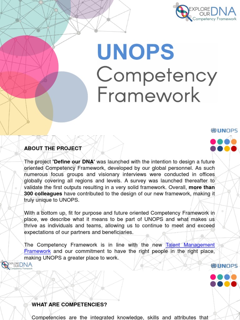 UNOPS Competency Framework Overview | PDF | Competence (Human Resources ...