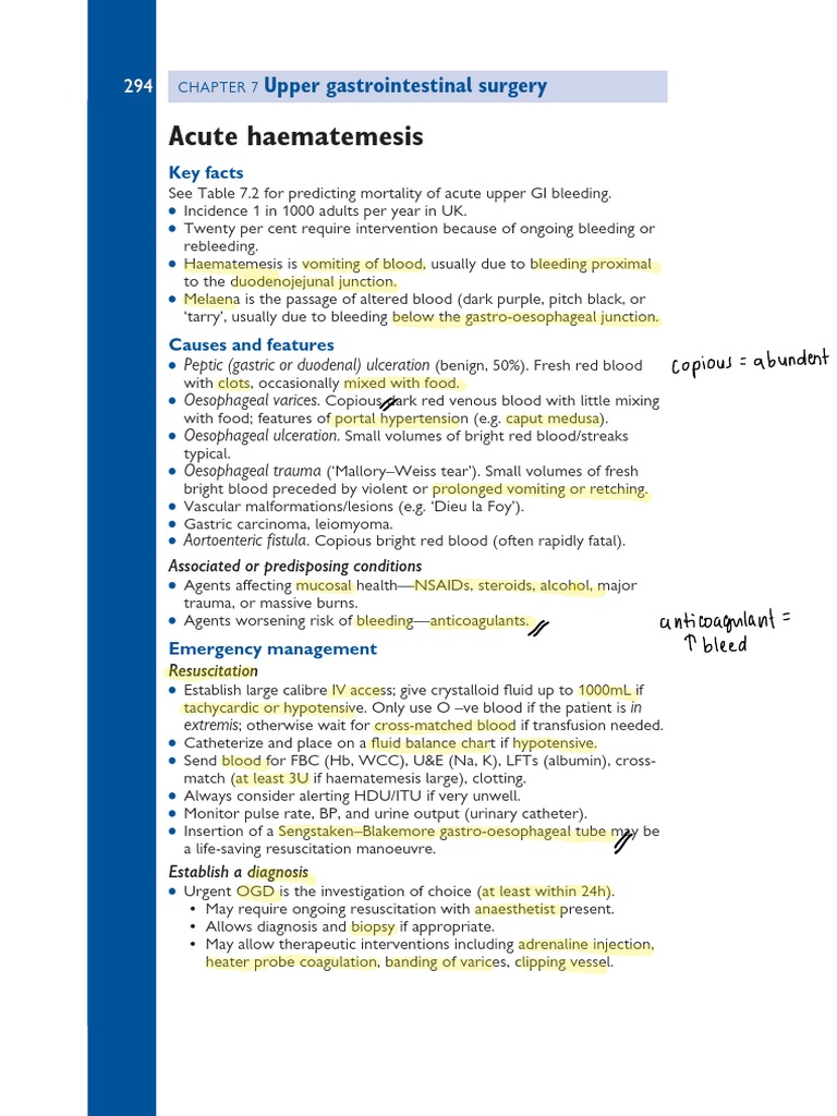 Acute Haematemesis - PDF - Documents | PDF | Bleeding | Clinical Medicine