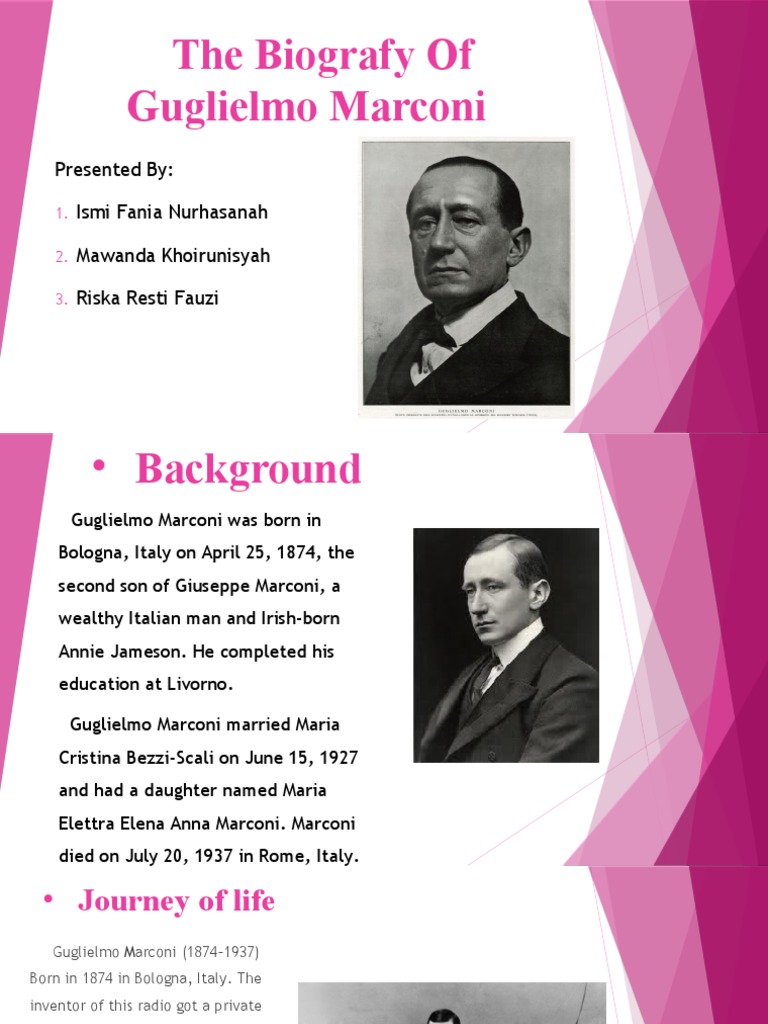 The Biografy of Guglielmo Marconi | PDF | Microwave | Radio