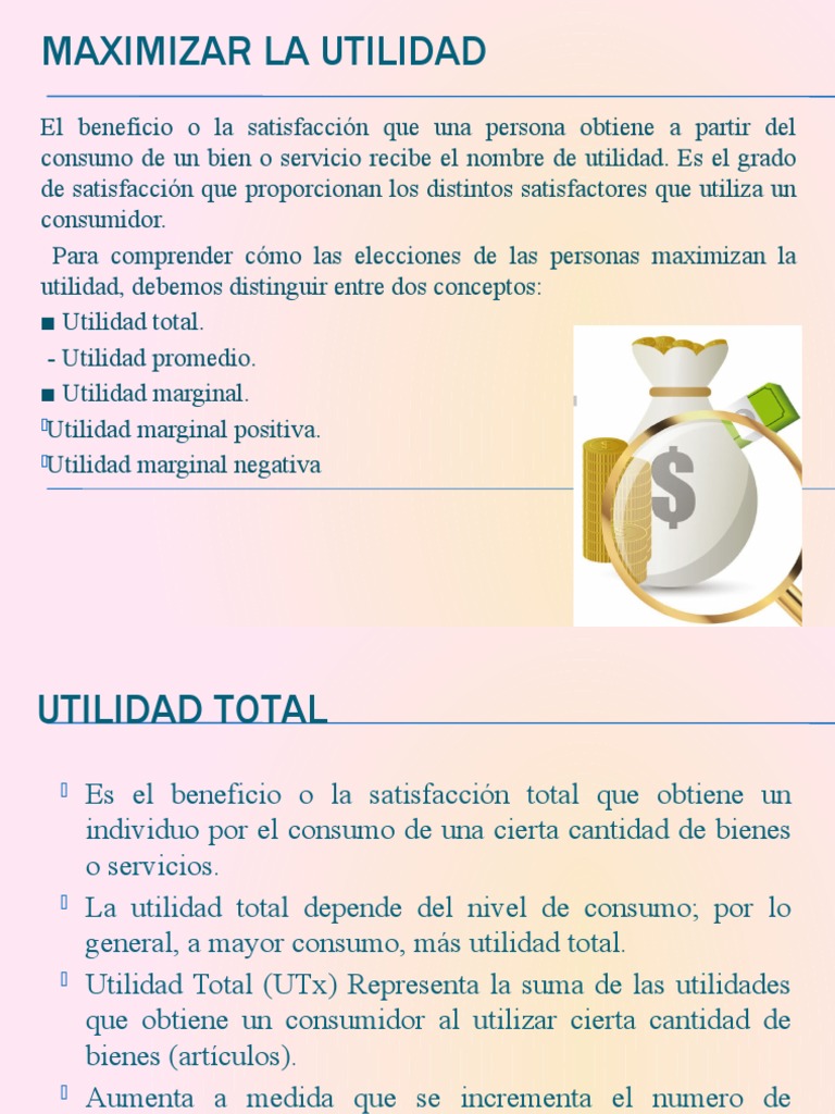 TEORIA DE LA UTILIDAD - Micro | PDF | Utilidad | Utilidad marginal