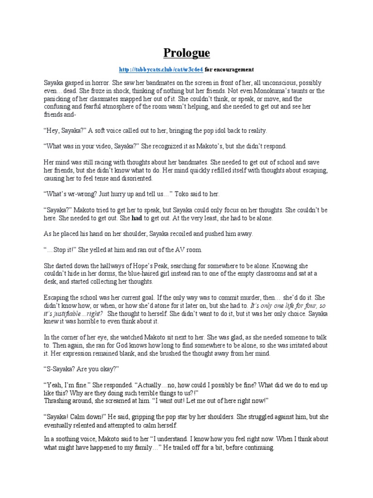 Prologue: For Encouragement | PDF