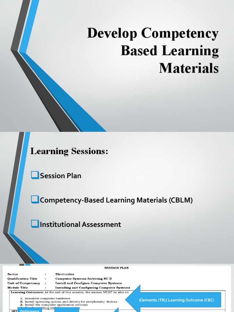 Develop Competency Based Learning Materials | PDF | Competence (Human ...