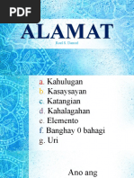 Alamat Grade 8 | PDF