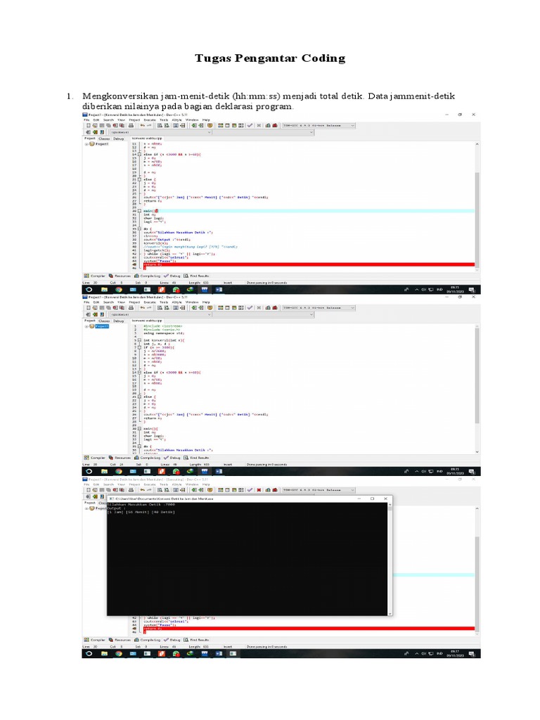 Tugas Pengantar Coding 5 | PDF