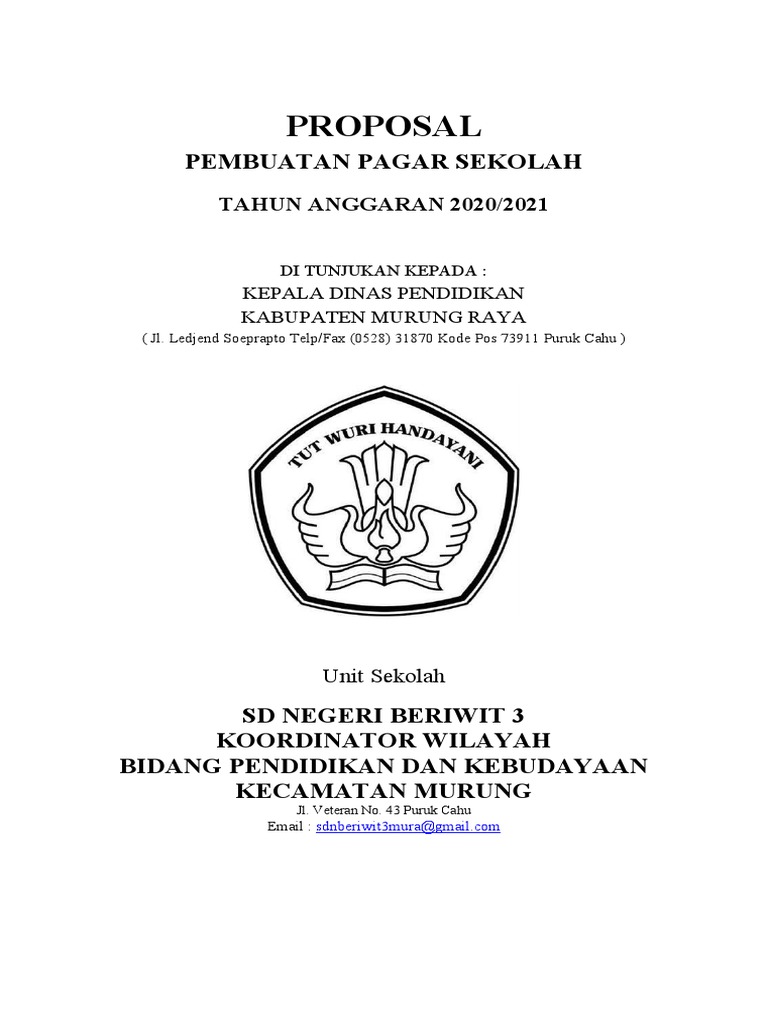 Proposal Pagar Sekolah | PDF | Karier & Perkembangan