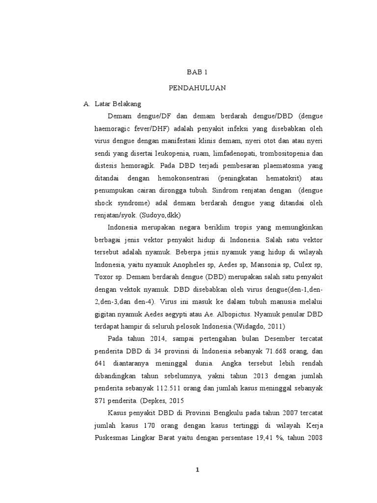 Laporan Pendahuluan DBD | PDF