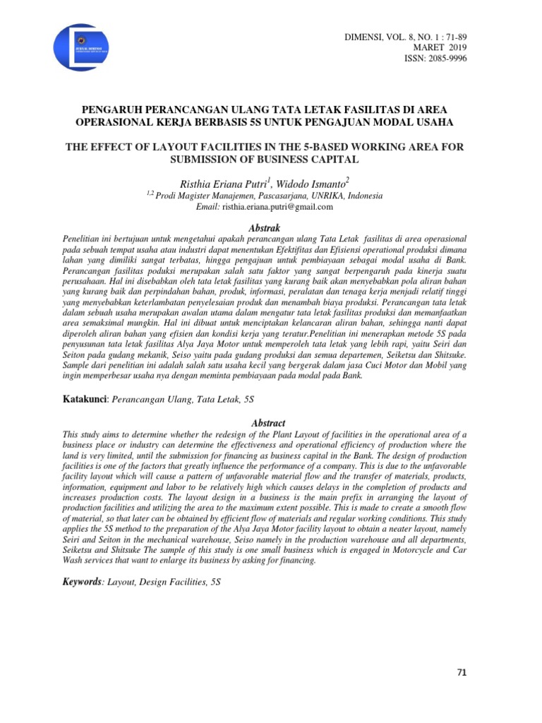 Jurnal Layout UNRIKA | PDF