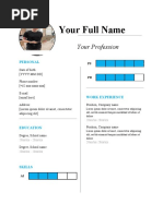 Glints CV Template | PDF