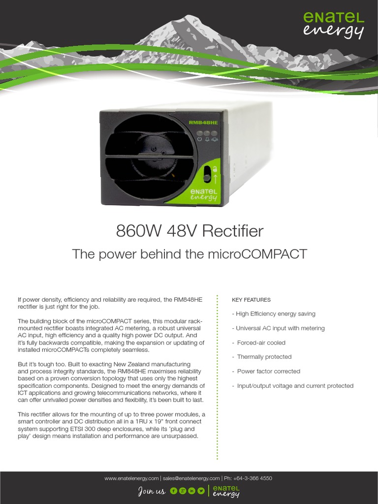 860W 48V Rectifier: The Power Behind The Microcompact | Download Free ...