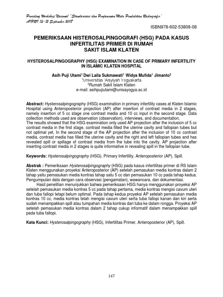 MENAMPILKAN HASIL PADA HSG | PDF