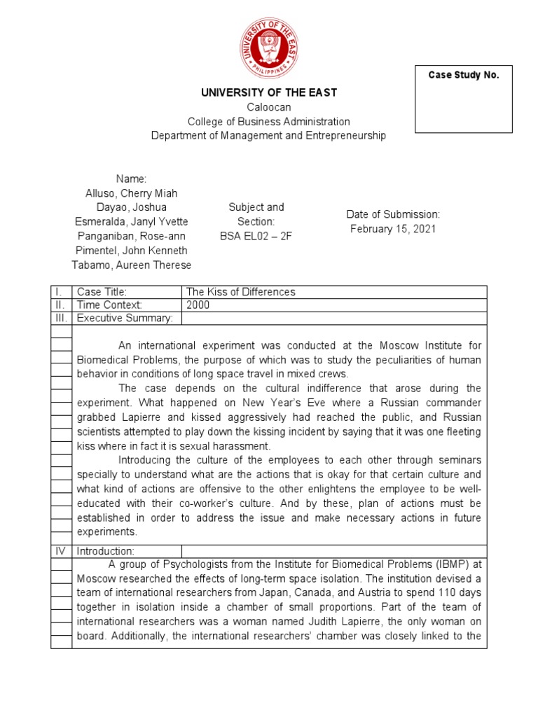 Case Study 1 | PDF | Empathy | Interpersonal Relationships
