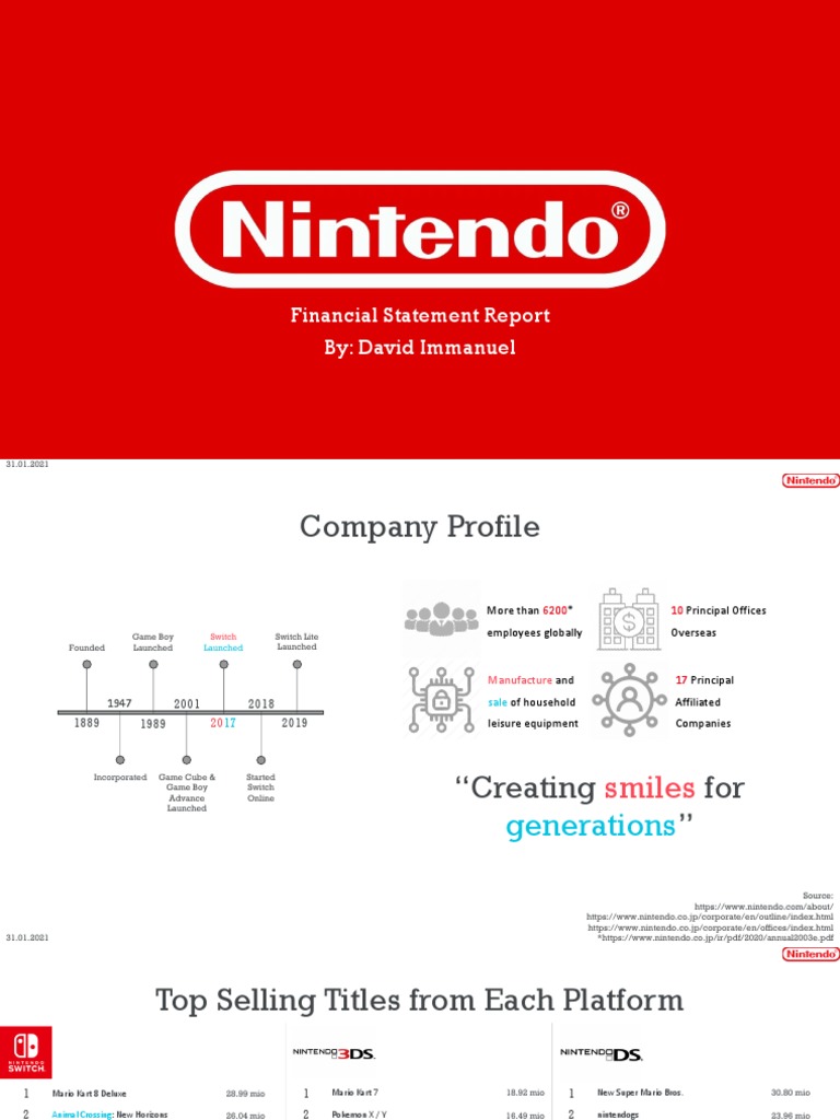 Nintendo Financial Report | PDF | Nintendo | Nintendo Hardware