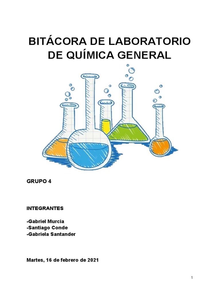 Bitácora de Laboratorio | PDF | Concentración | Laboratorios