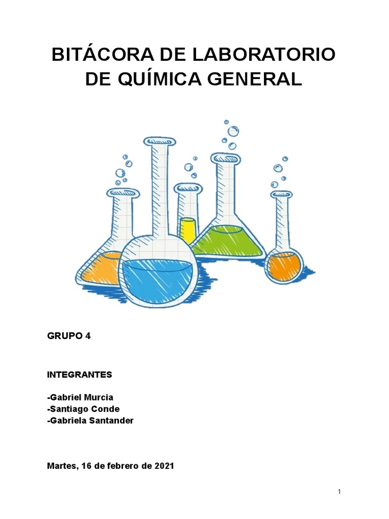 Bitácora de Laboratorio (5-6) | PDF | Concentración | Compuestos químicos