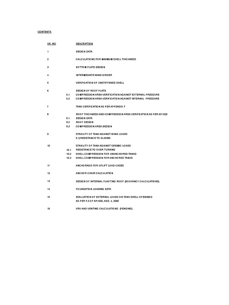 Acetone Storage Tank Design | PDF | Pascal (Unit) | Column