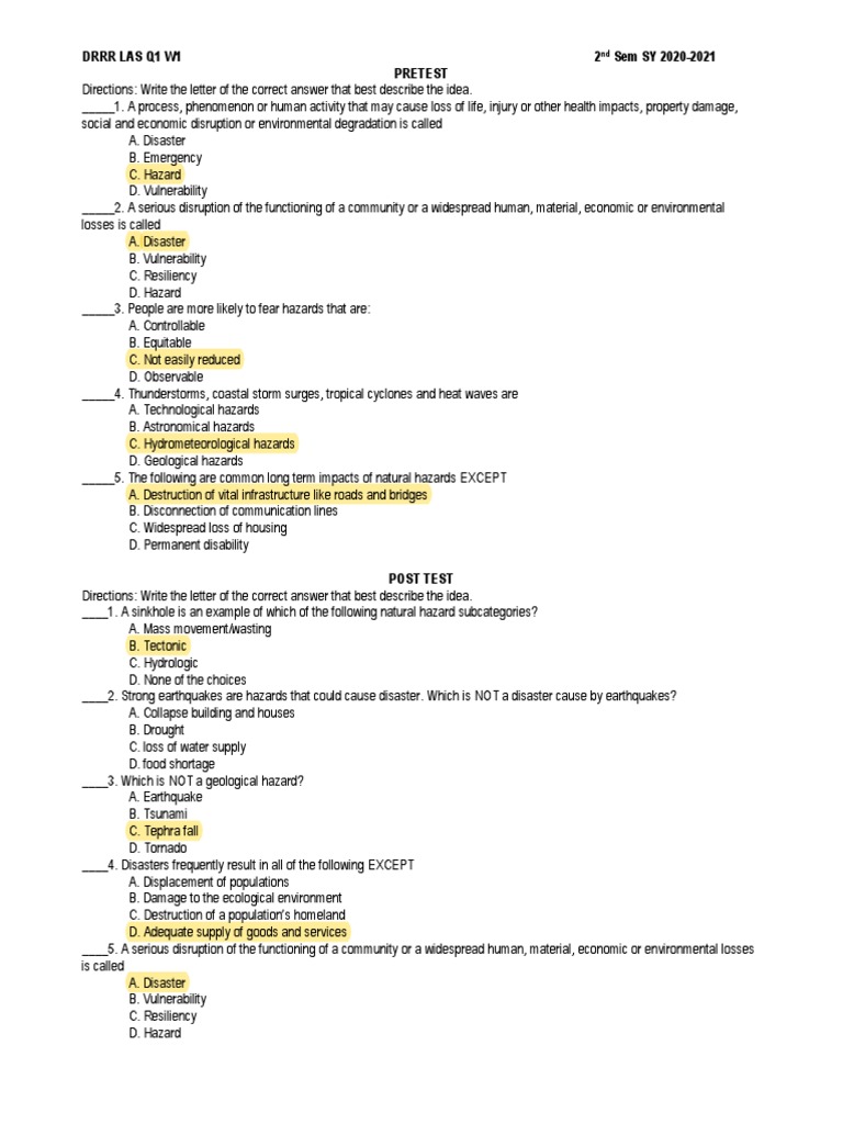 Understanding DRRM Concepts | PDF | Natural Hazards | Hazards