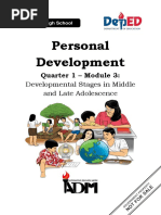 Personal Development: Quarter 1 - Module 6: Development Through The ...