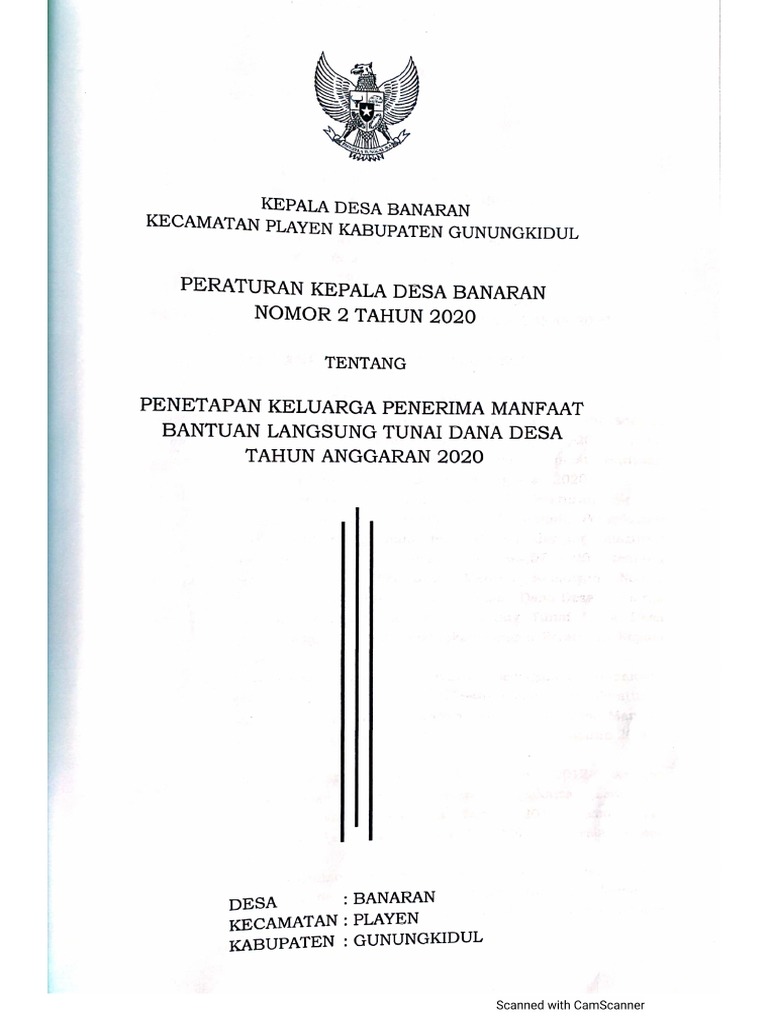 Perkades Penerima BLT | PDF