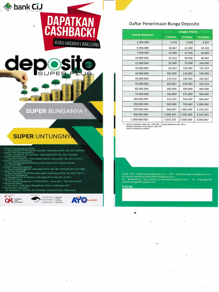Brosur Deposito | PDF