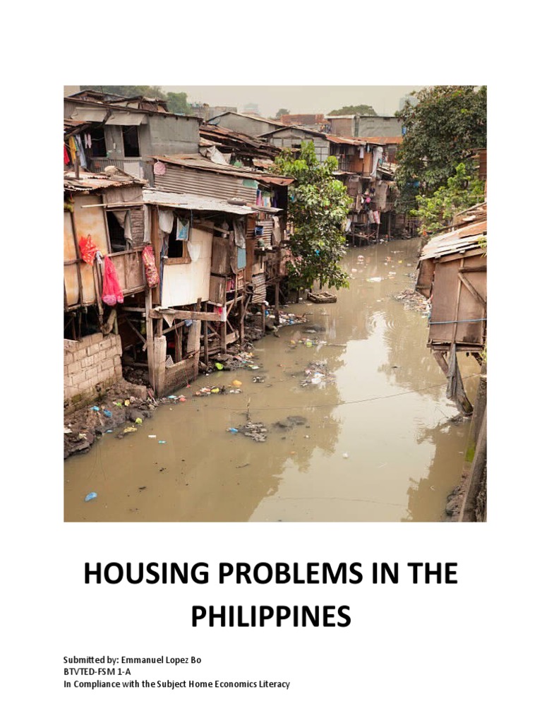 PORTFOLIO Housing PROBLEMS | PDF | Philippines | Poverty