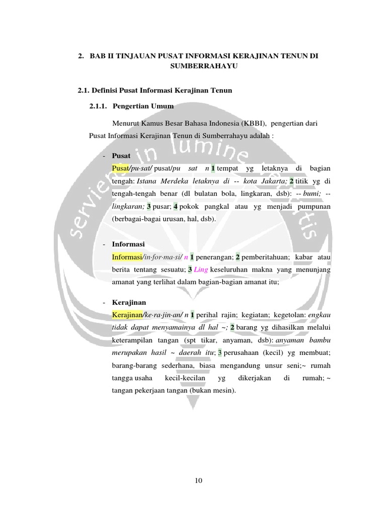 Bab 2 Tenun Referensi | PDF | Perjalanan | Griya & Taman