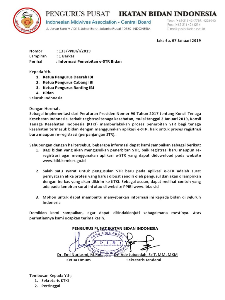 Ketua Pengurus Daerah IBI 2. Ketua Pengurus Cabang IBI 3. Ketua Pengurus Ranting IBI 4. Bidan ...