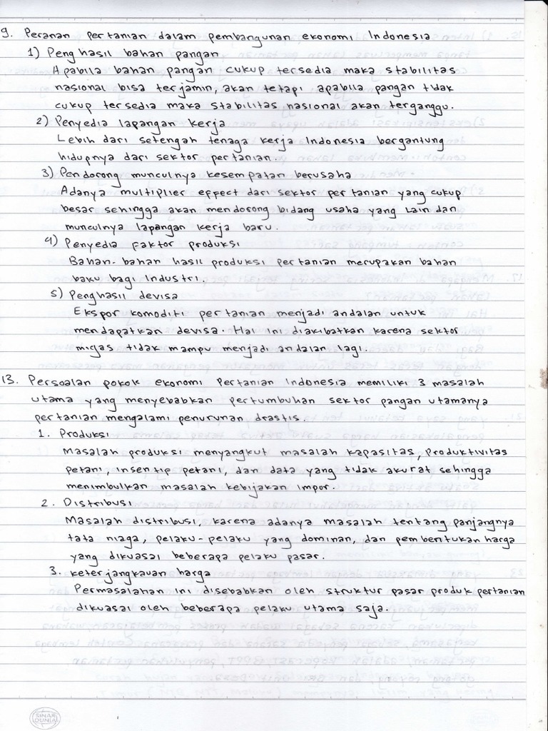 Ekonomi Pertanian PSEP - 3 | PDF