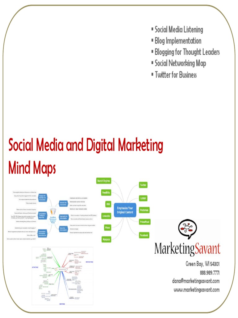 Social Media & Marketing Mindmaps | PDF | Consultant | Expert
