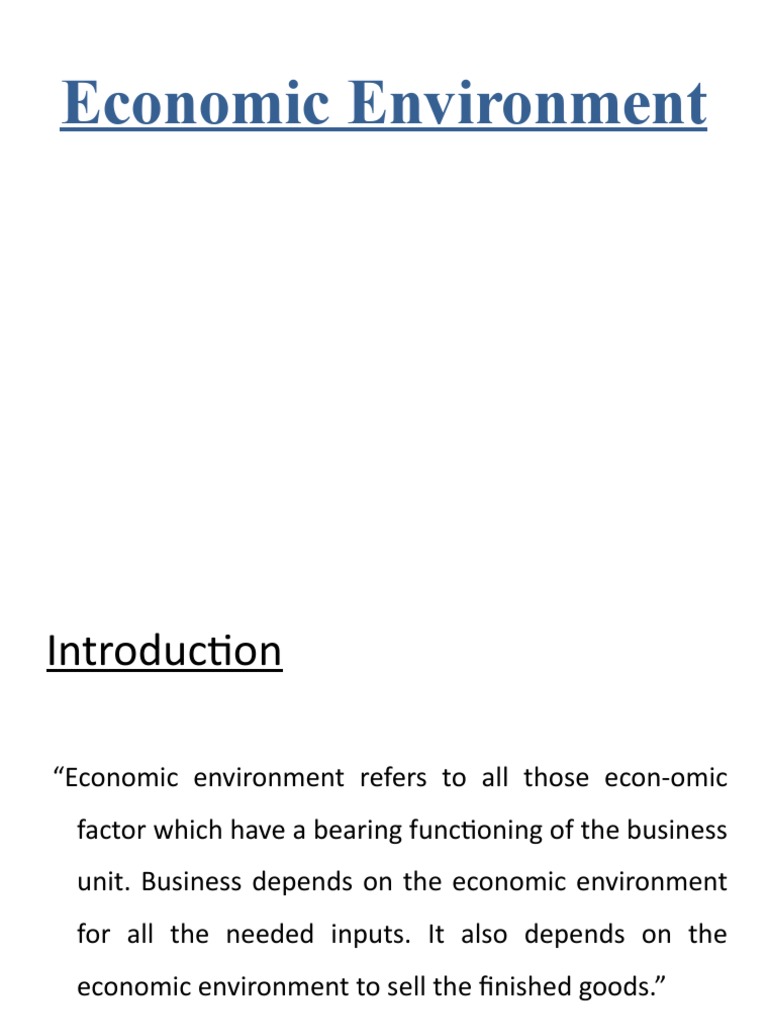 Economic Environment Overview | PDF | Monetary Policy | Open Market ...