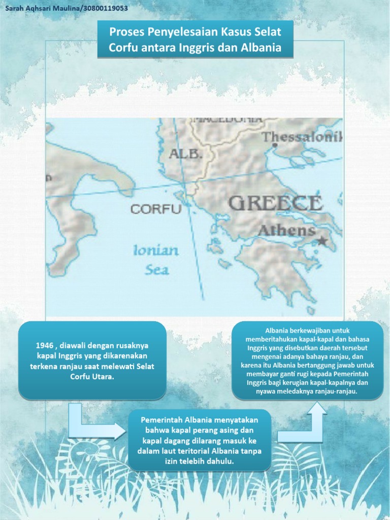 Infografis Kasus Selat Corfu | PDF