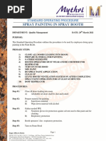 SOP for Kobelco Painting Process | PDF | Paint | Industrial Processes