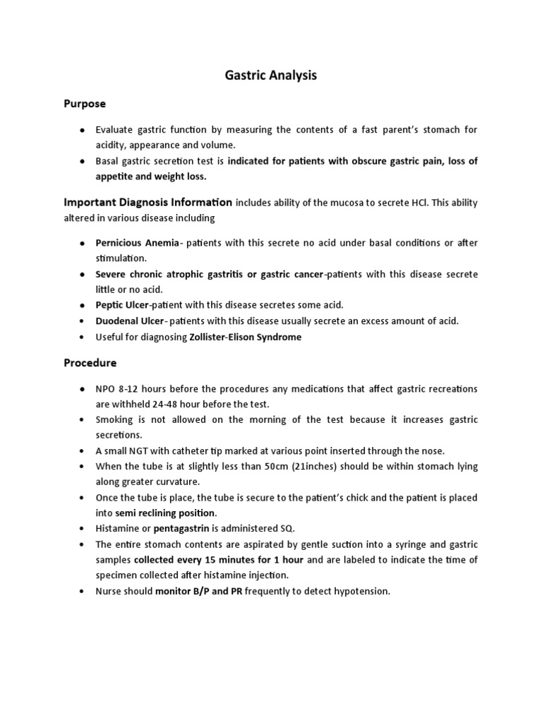 Gastric Analysis | PDF | Stomach | Epidemiology