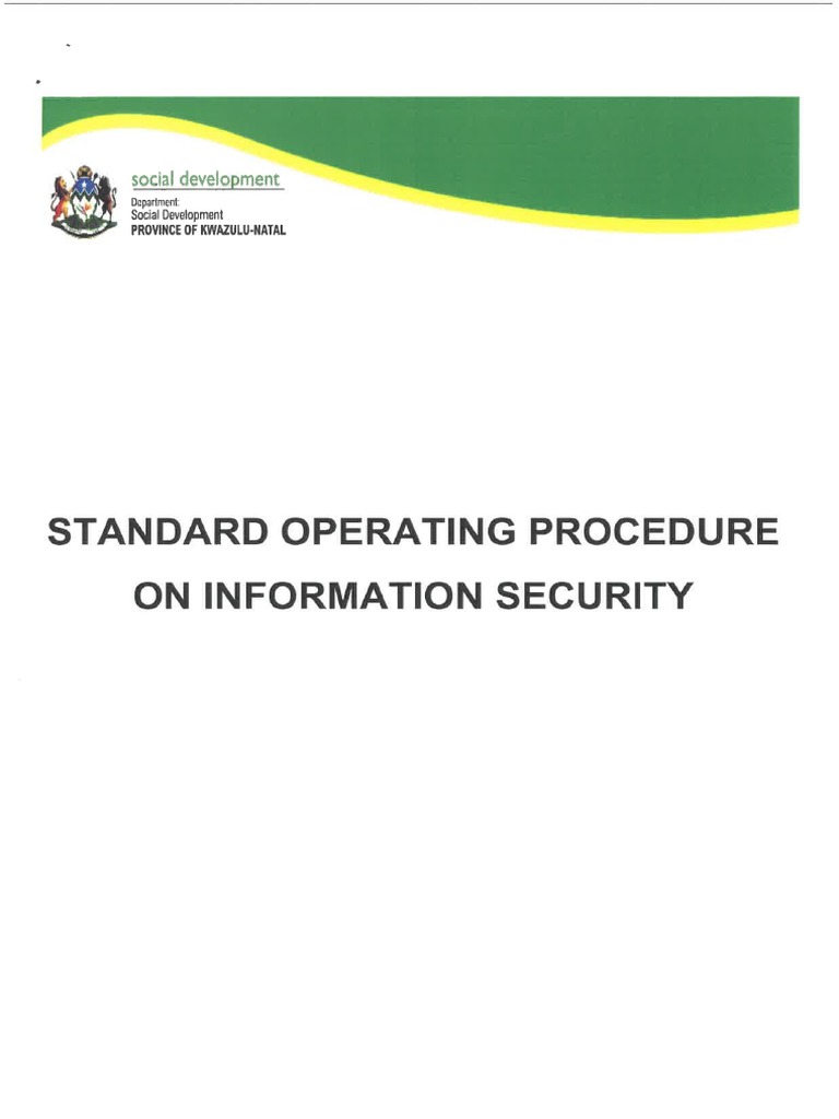 Sop On Information Security | PDF