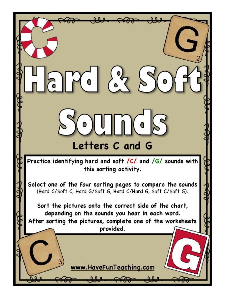 Hard and Soft C G Sounds Activity | PDF