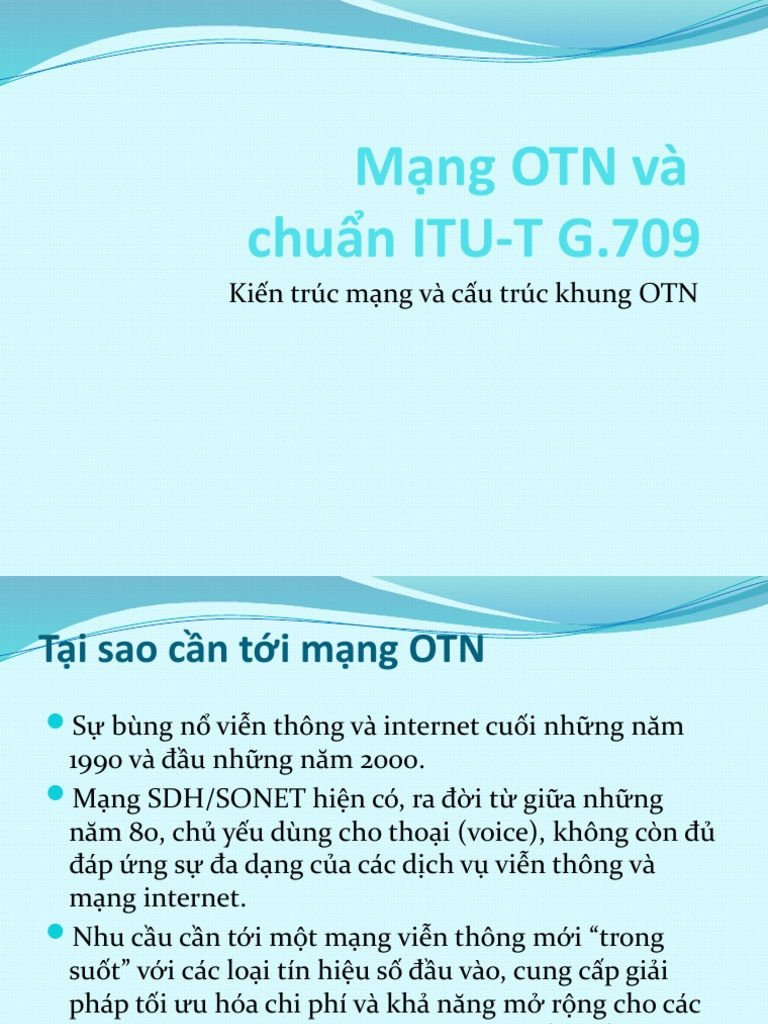 OTN Slide | PDF