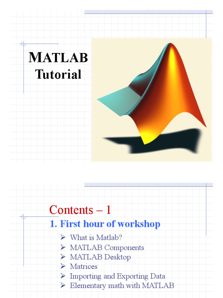 Tutorial Matlab | PDF | Matrix (Mathematics) | Subroutine
