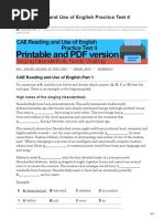 CAE Test 3 With Key | PDF
